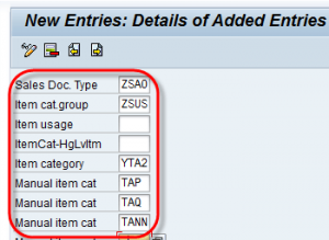 Sales Order Item Category determination in SAP SD