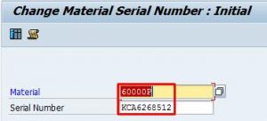 Serial number status change