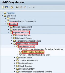 User Profile not defined in LRFMD - Message No. LF192
