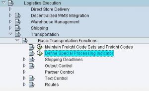 SAP SD - Special Processing Indicator