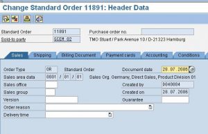SAP SD - Special Processing Indicator