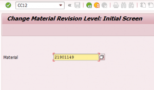 How to delete material revision level in SAP