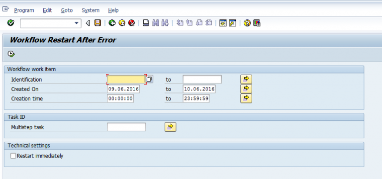 How to Restart SAP Workflow