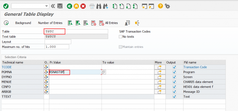 Sap How To Find Transaction By Program Name