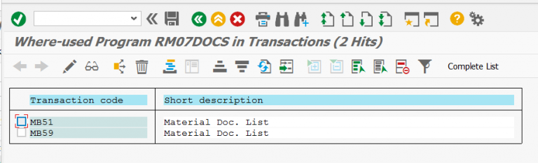 SAP How to find transaction by program name?