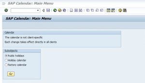 Calendar in SAP