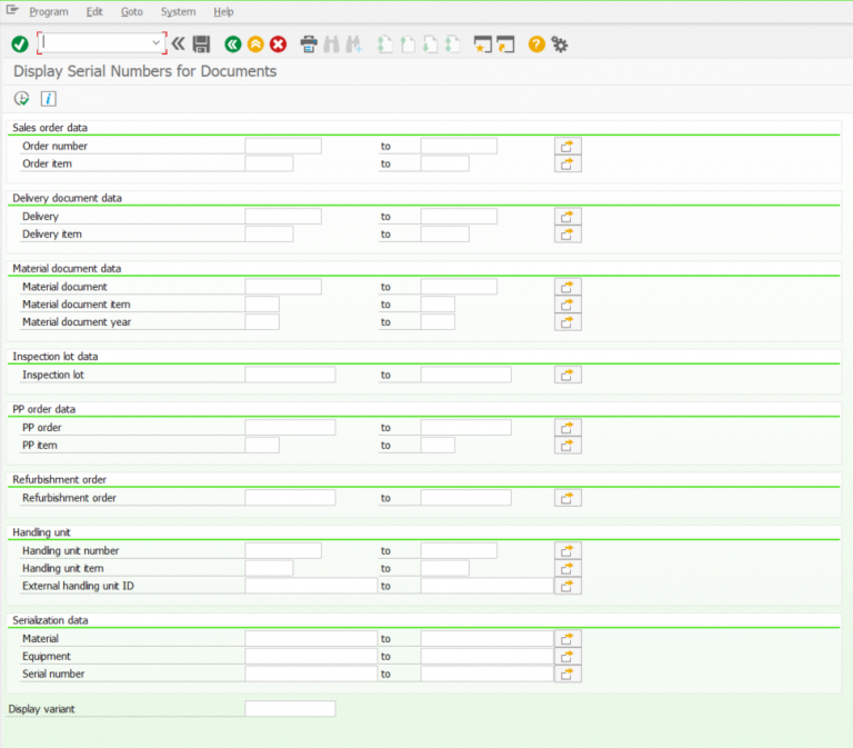 Display Serial Numbers for Documents